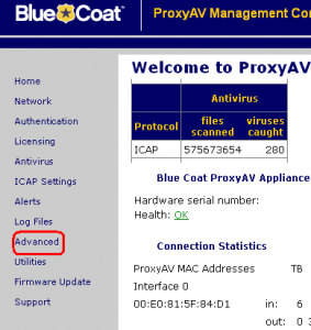 How to clear ARP table in bluecoat proxyAV devices | Debian Admin